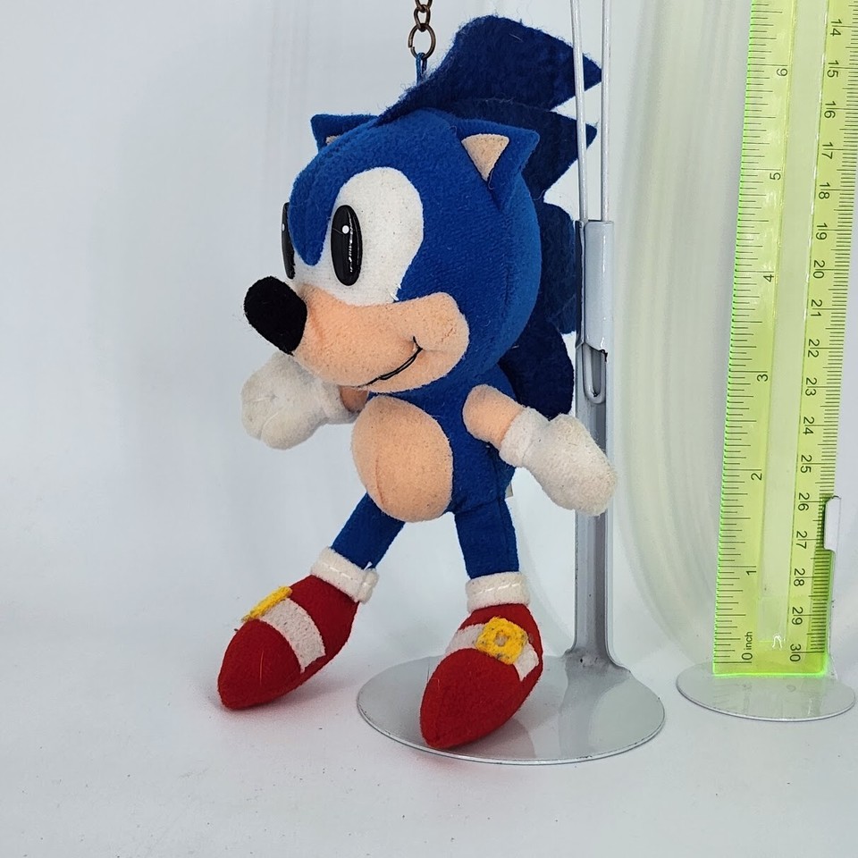 Sonic The Hedgehog Plush K.O TAIWAN VINTAGE 1990'S Keychain 6" CUTE ...