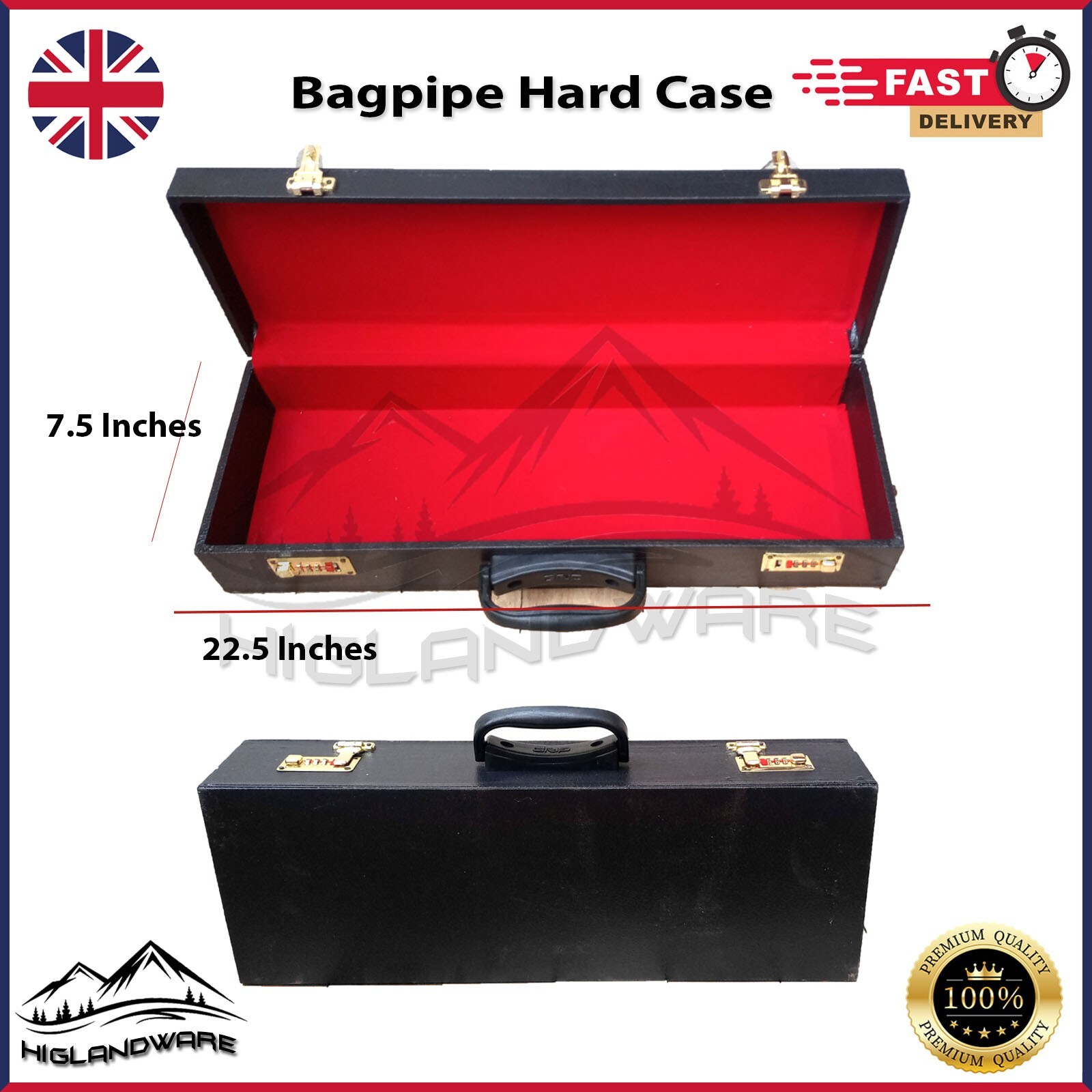 Hard Case For Carrying Bagpipe Scottish Highland Bagpipe Protective ...