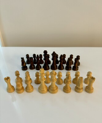 Vintage Wood Chess Set. No Board. Excellent Condition | eBay