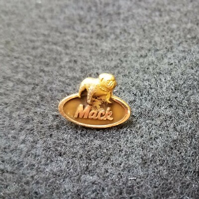Mack Truck Bulldog Service Award 1/10 10K GOLD Tie Tack Pin- Vintage ...