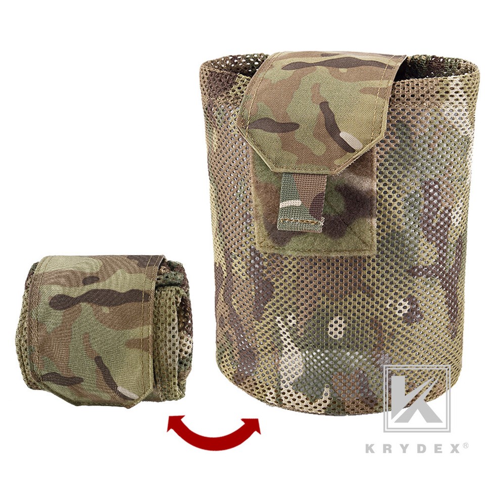 KRYDEX Tactical Mesh Dump Pouch Drop Pouch Magazine Recycling Pack ...