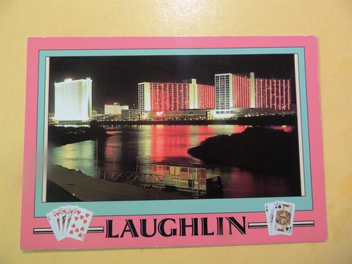 Flamingo Hilton Casino Hotel Laughlin Nevada vintage postcard aerial ...