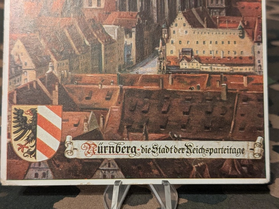 RARE German Reich WWII WW2 1938 Reichsparteitag Nürnberg Color Art ...