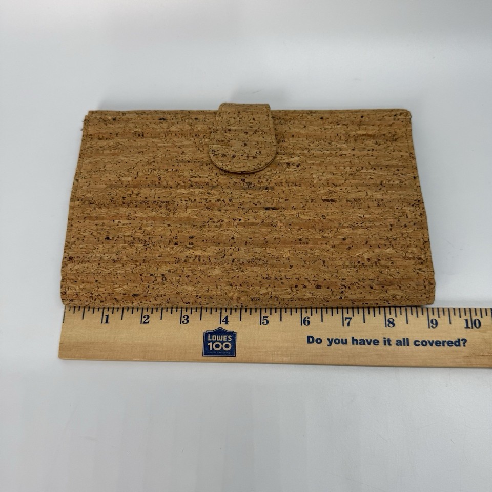 J. Crew Cork Envelope Clutch Purse Handbag Polka Dot Lining Preppy ...