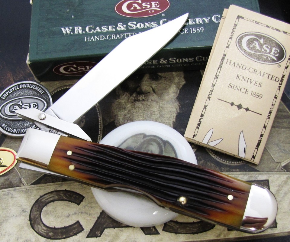 Case XX Cheetah Knife 2002 SFO Winterbottom Jig Bone XX Shield Original ...