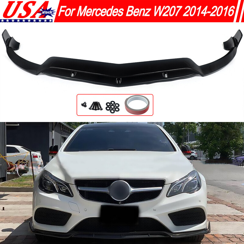 Gloss Black Front Bumper Splitter Lip For Mercedes Benz W207 C207 E400 ...