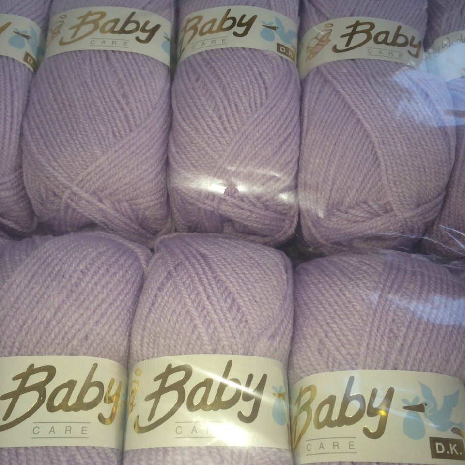 5 x 100g Baby Wool, Soft DK Double Knitting Yarn, Woolcraft Babycare ...