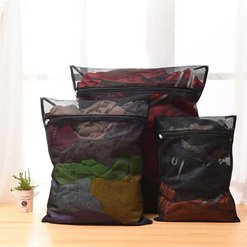 Clothes Washing Machine Laundry Bag With Zipper Nylon Mesh Net Bra ...