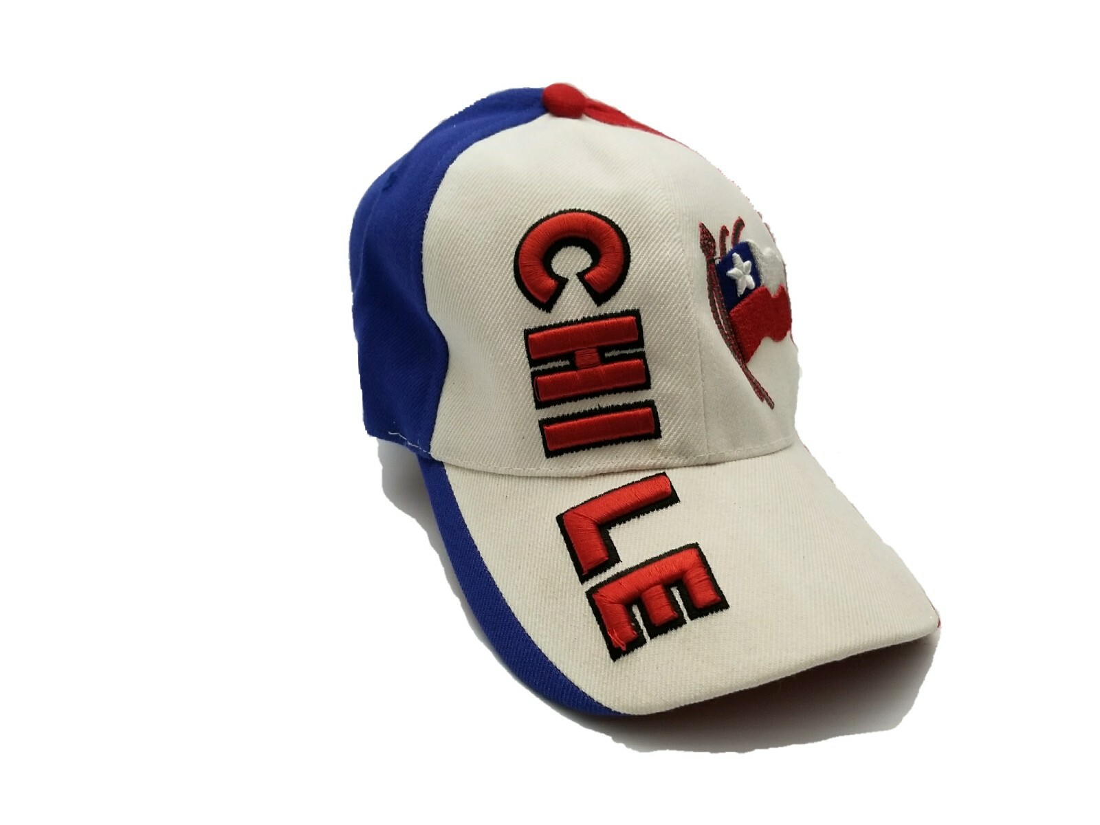 Chile Flag Adjustable White Mini Banner Baseball Cap Hat Chilean Pride ...