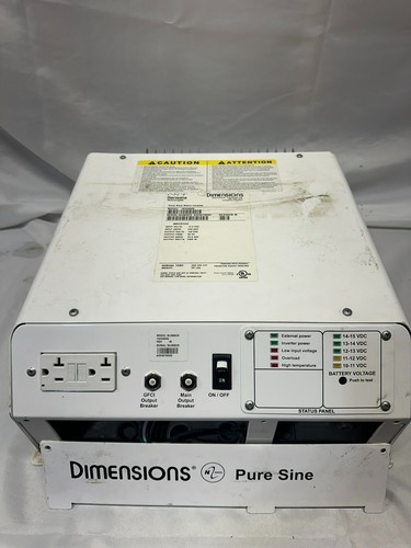 Dimensions Sensata Technologies DSI-12/2400N Pure Sine Inverter 12V ...