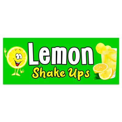 Lemon Shake Ups Vinyl Banner with Optional Sizes (Made in the USA) | eBay
