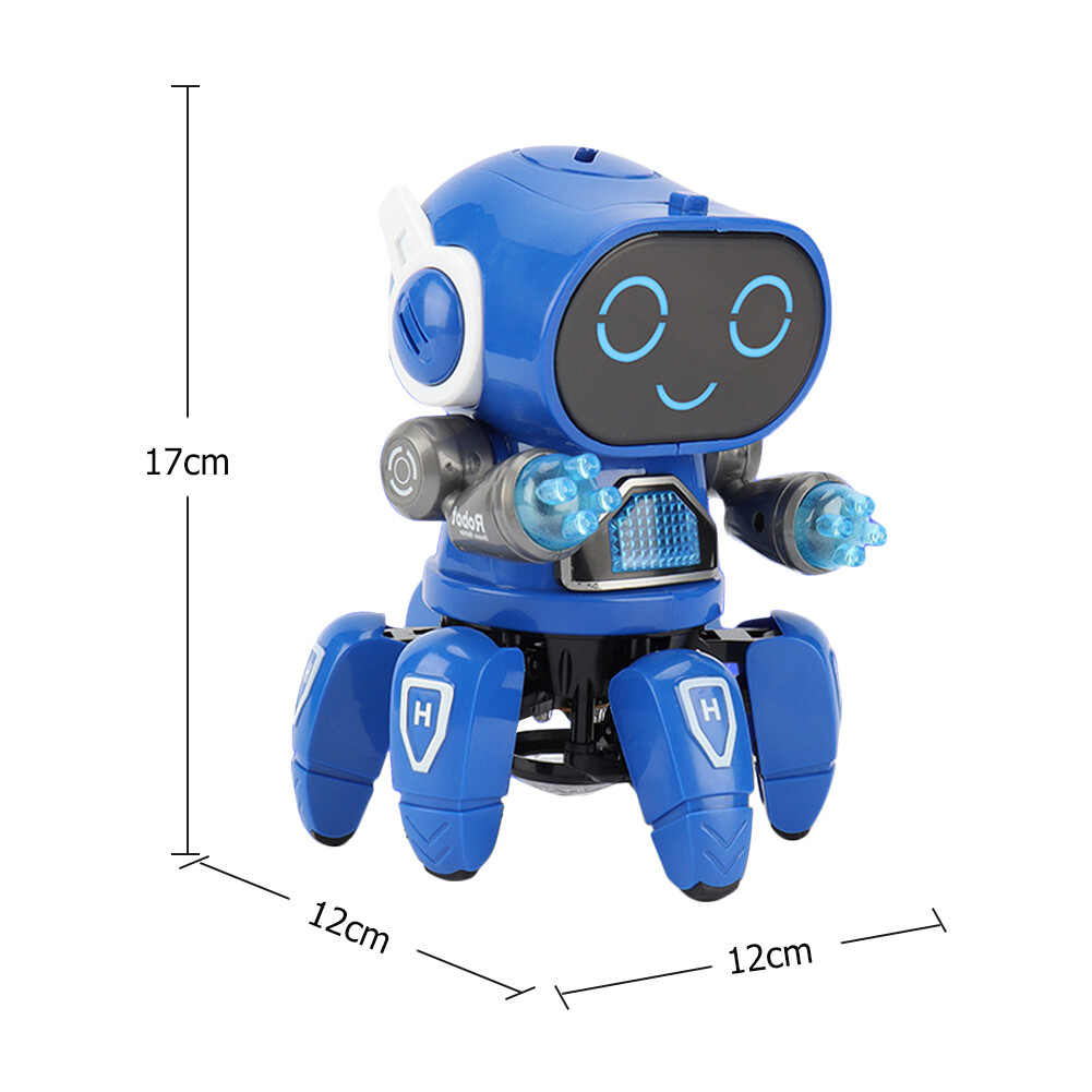 Electronic Dancing Robot Toy with Music Light for Children Birthday ...