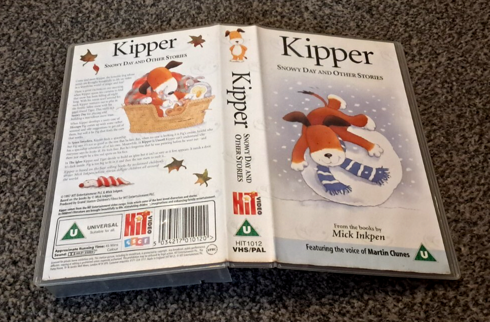 KIPPER THE DOG KIPPER SNOWY DAY & OTHER STORIES PAL VHS VIDEO KIDS ...