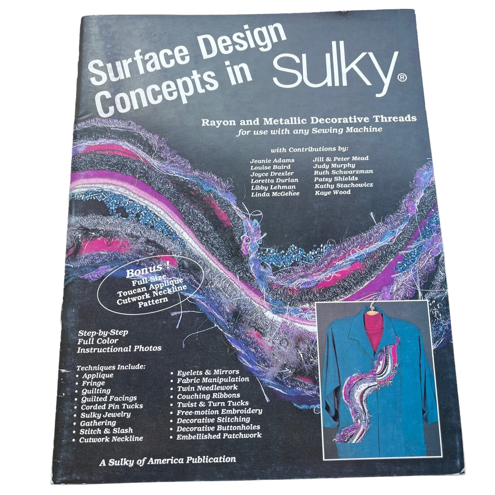 1993 Sulky of America Sewing Magazine with Patterns SURFACE DESIGN ...