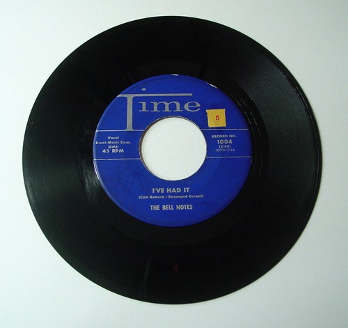 45 RPM THE BELL NOTES I've Had It b/w Be Mine TIME 1958 Drive Rock VG+ ...