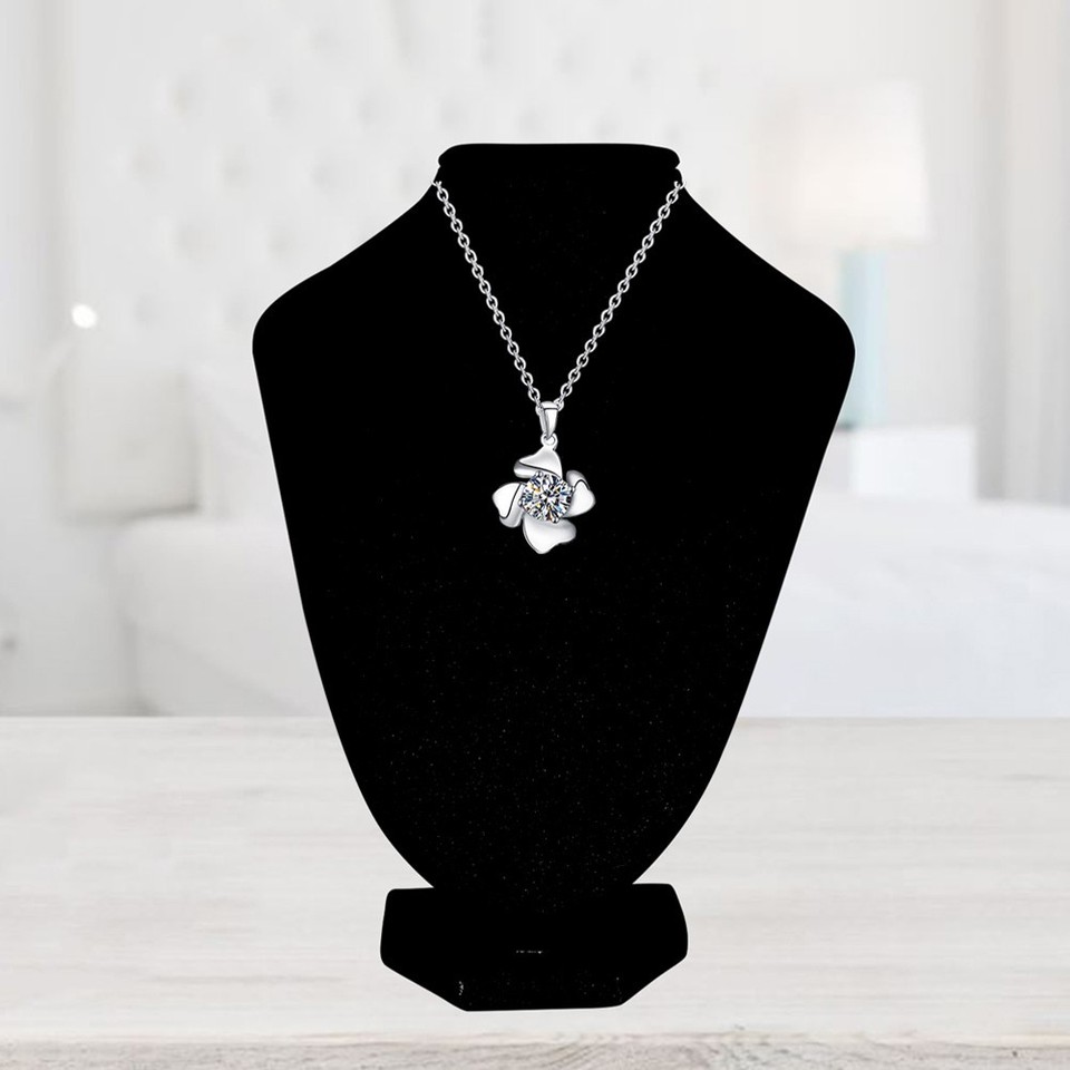 2 Pcs Jewelry Holder Organizer Bracelet Display Stand Crystal Necklace ...