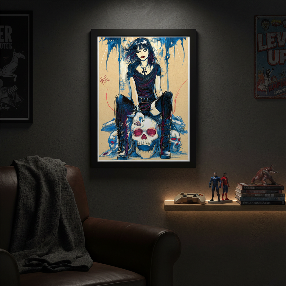 Death of the Endless Color Illustration MMedia Fine Art Print 8.5x11 by ...