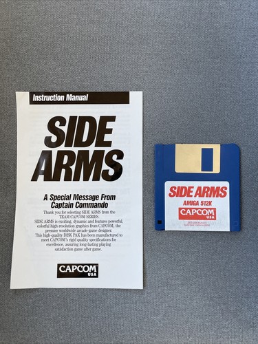 RARE Amiga Game Side Arms Sidearms Capcom | eBay