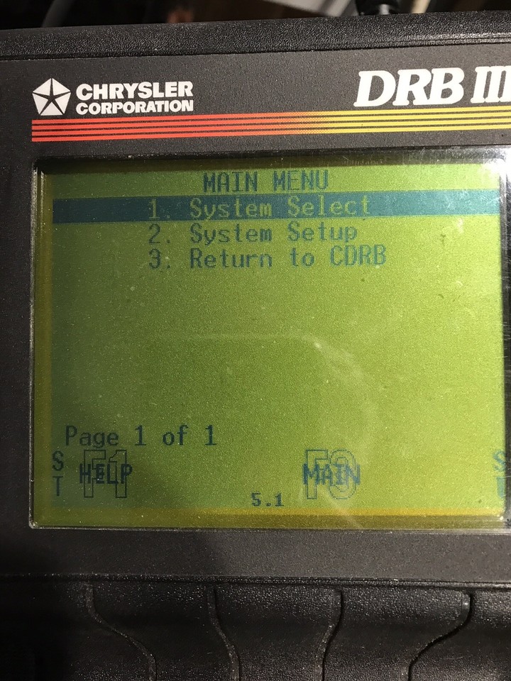 CHRYSLER SEBRING STRATUS ST22 CARD FOR DRB III DRB 3 DIAGNOSTIC SCAN ...