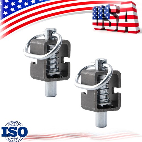 2PCS SPARKWHIZ Universal Spring Trailer Gate Weld-On Spring Latch Lock ...