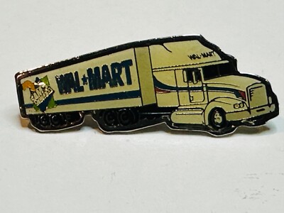 Walmart Wal-Mart Employee Associate Pin Vintage Truck Semi Freightliner ...