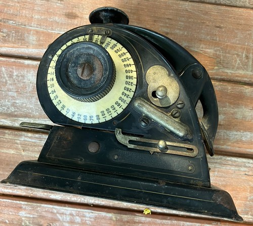 Antique GW Todd & Co Protectograph Mechanical Check Writer Model H USA ...