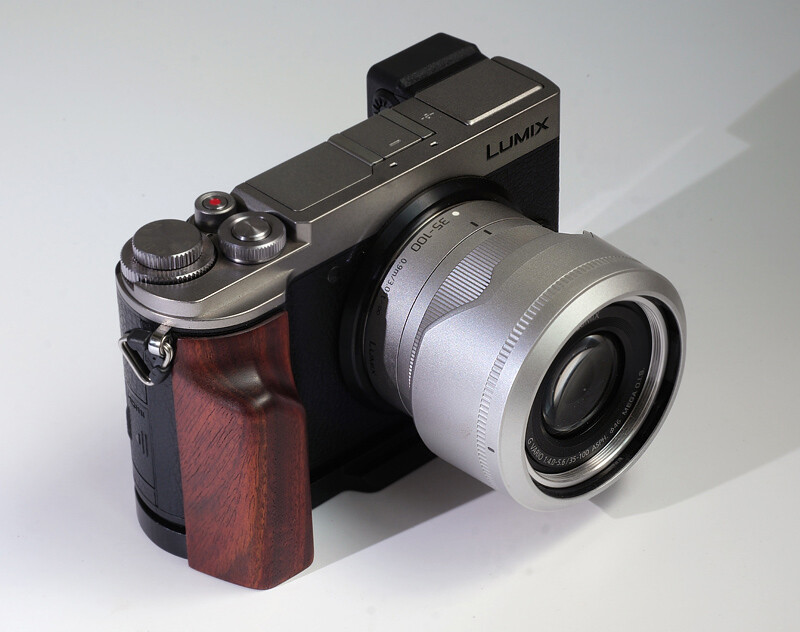 Ebony Walnut Wood Handle Grip for Panasonic GX9 Ultra Light Weight ...