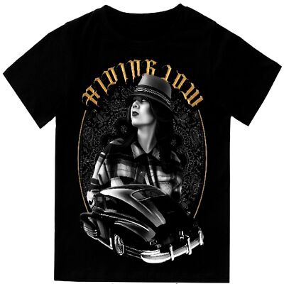 Riding Low Lowrider Men's T Shirt Classic Car Graphic Print On Shaka ...