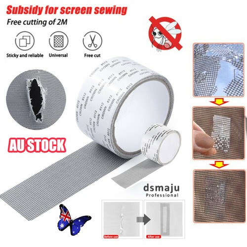 Self Adhesive Strong Fly Insect Repellent Screen Repair Tape Window ...