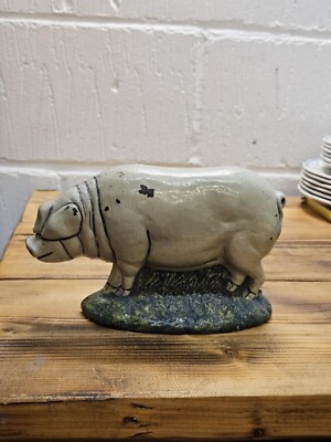Vintage Enamelled Cast Iron Farm House Style Pig Door Stop | eBay UK