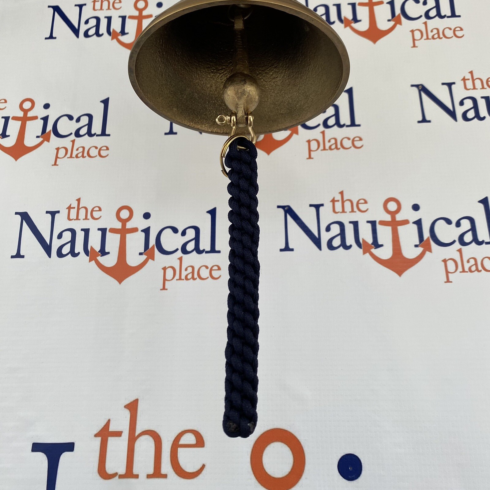 Rope Bell Pull w/ Brass Shackle, Braided Knot Lanyard, Red, Navy Blue ...