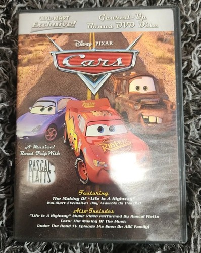 Disney Pixar CARS DVD Wal-Mart Exclusive Geared-Up Bonus DVD Disc ...