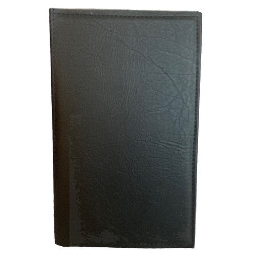 Black Faux Leather Folding Server Check Book Waiter Waitress Restaurant ...