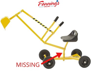 Reeves International The Big Dig and Roll Ride-On Working Excavator w ...