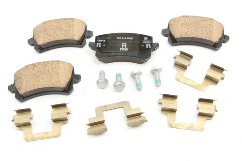 Original VW Passat Satz = 4 x neue Bremsbeläge hinten 3C0698451C | eBay