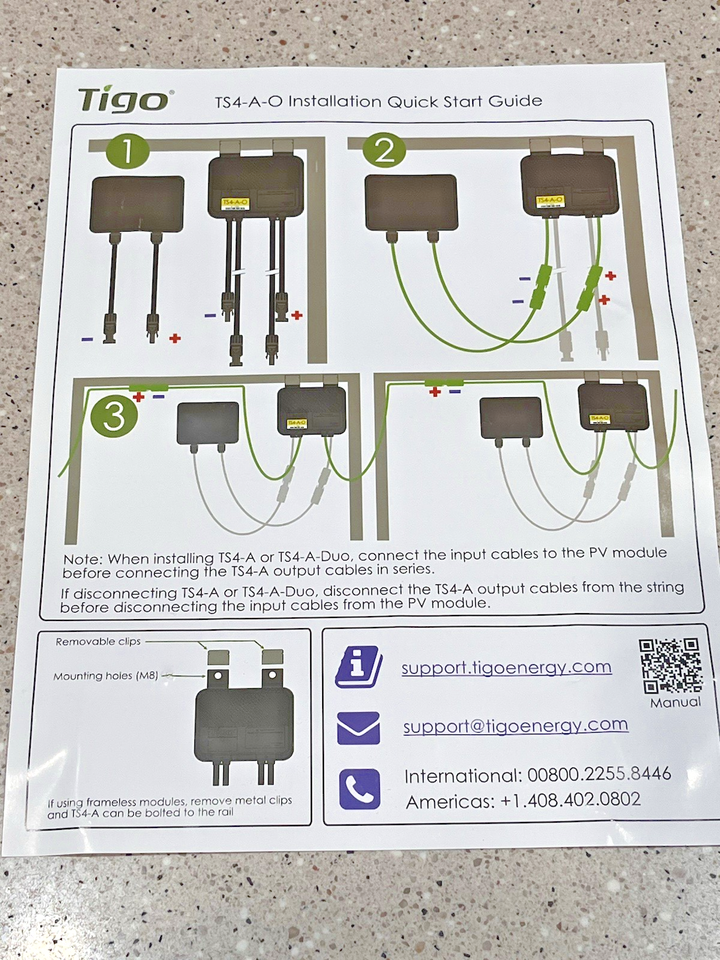 TIGO TS4-A-O 1500VUL/1000VTUV , 451-00252-32 ,1.2M CABLE MC4 Solar ...