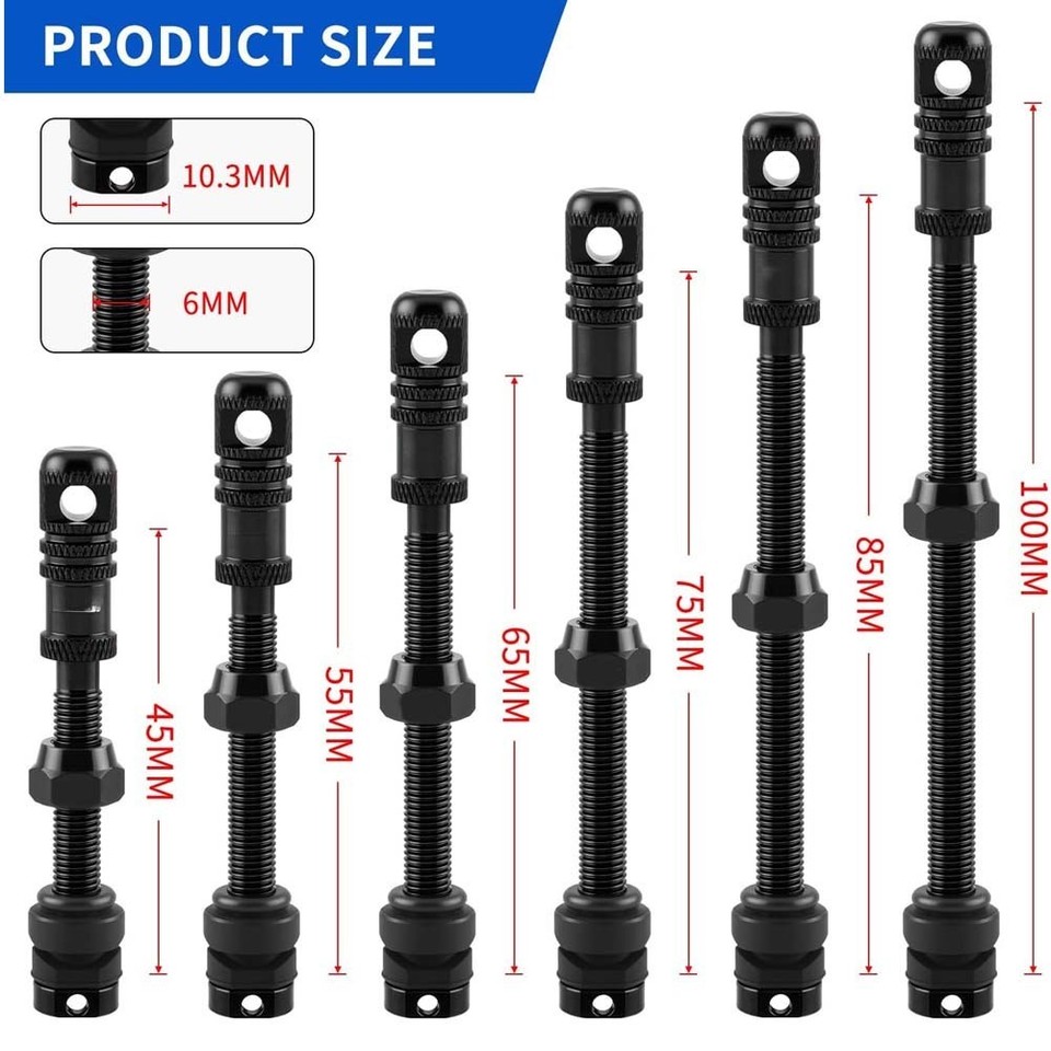 Bike Valve Extender For High-profile Wheelsets Leak-proof Design With O ...