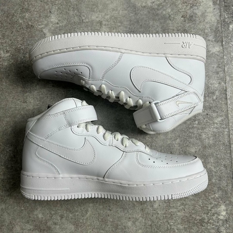 Nike Air Force 1 Mid '07 White 23fa-i High Cut Sneaker Shoes Men W Used ...