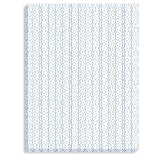 MotiMind 50 Sheets Isometric Graph Paper Pad Isometric Paper Drafting ...