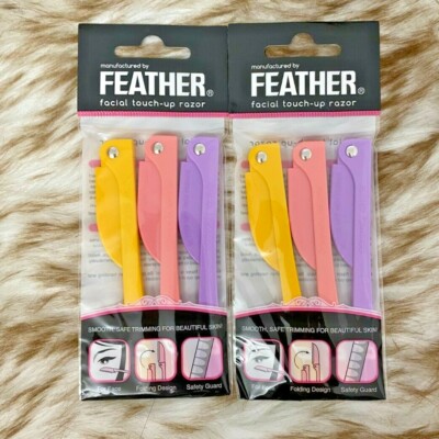 Feather Flamingo Facial Touch-up Razor (3 Razors X 2 Pack) | eBay