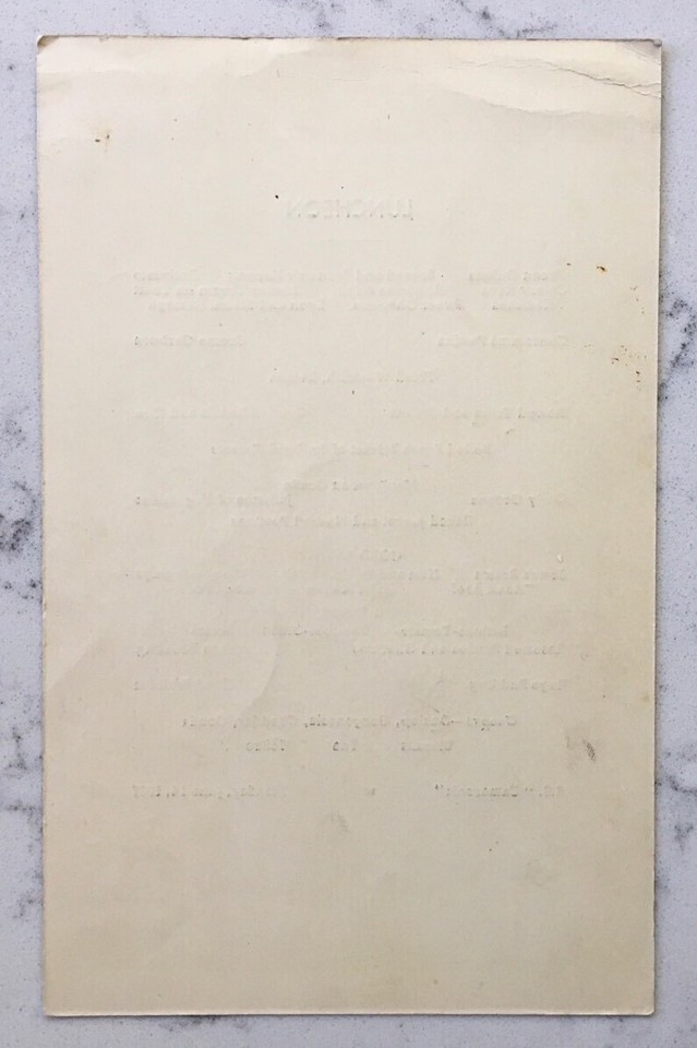 VINTAGE ANCHOR LINE SS CAMERONIA CRUISE SHIP MENU 1937 PRE WW2 | eBay