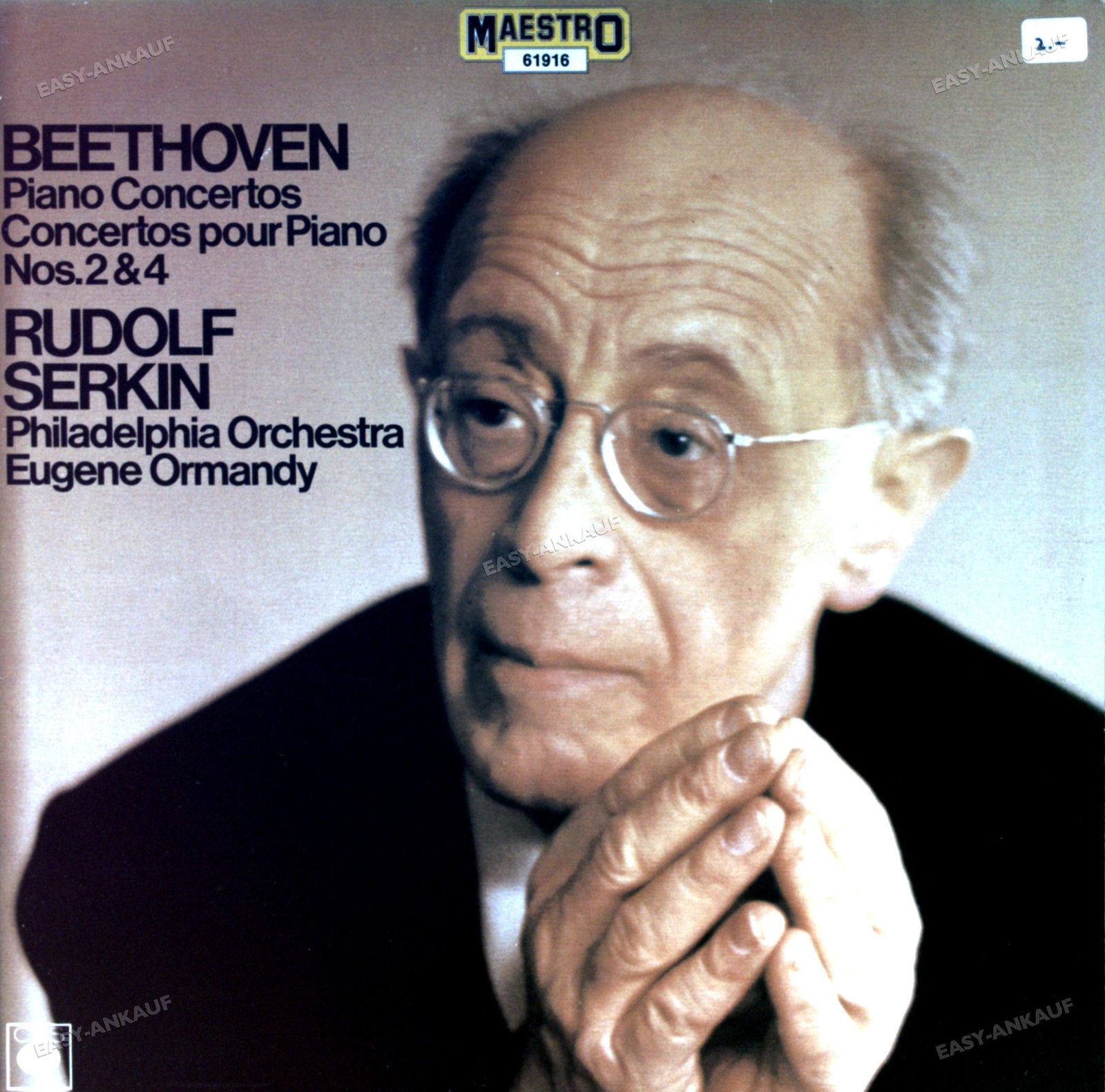 Beethoven, Rudolf Serkin, Eugene Ormandy - Piano Concertos Nos. 2 & 4 LP . | eBay