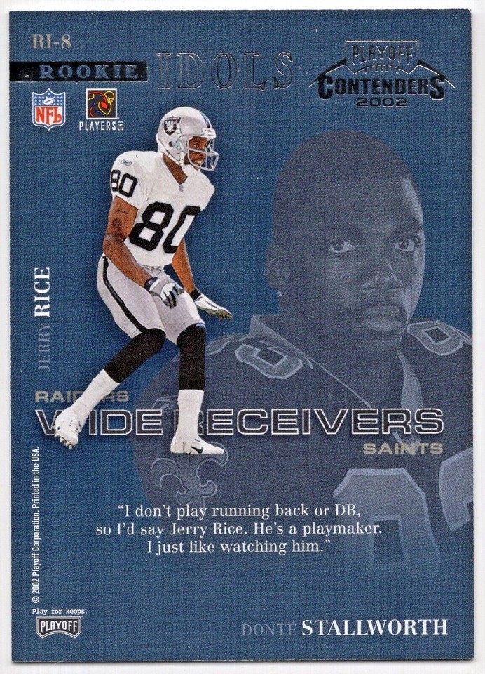 002 Single Insert SP Parallel Special Set & Serial Numbered NFL Trading ...