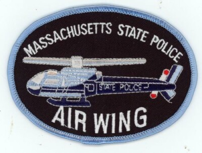 MASSACHUSETTS MA STATE POLICE AIR WING AVIATION NICE SHOULDER PATCH ...