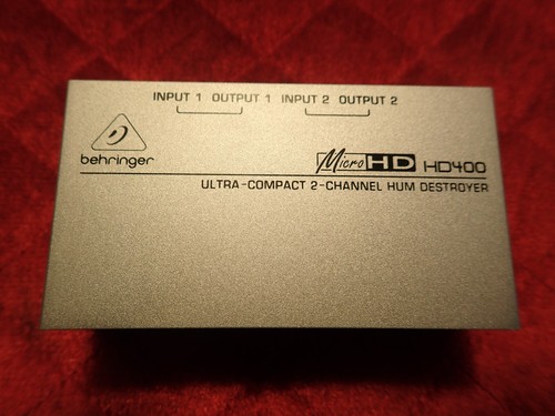 Behringer - MicroHD - HD400 - Ultra-Compact - 2-Channel Hum Destroyer ...