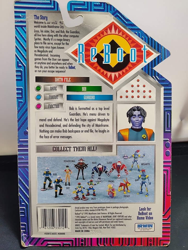 Irwin Reboot Bob Action Figure | eBay