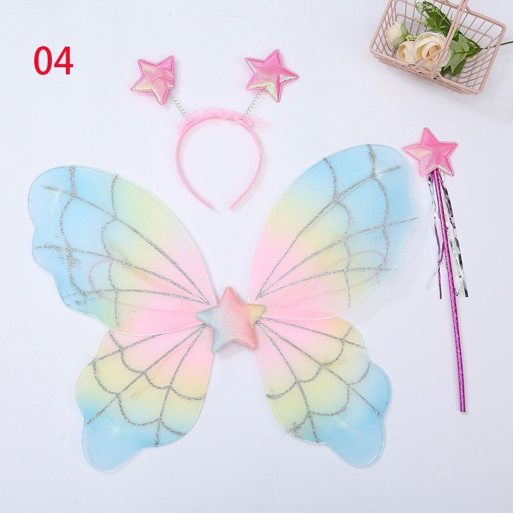 3pcs/set Dressing Up Dress-Up Wings Princess Costume Angel Wings Girls ...