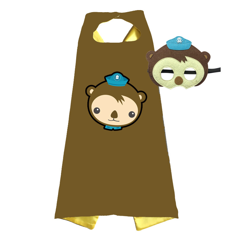 Kids Octonauts Costume Cape and Mask Captain Barnacles Kwazii Dashi ...