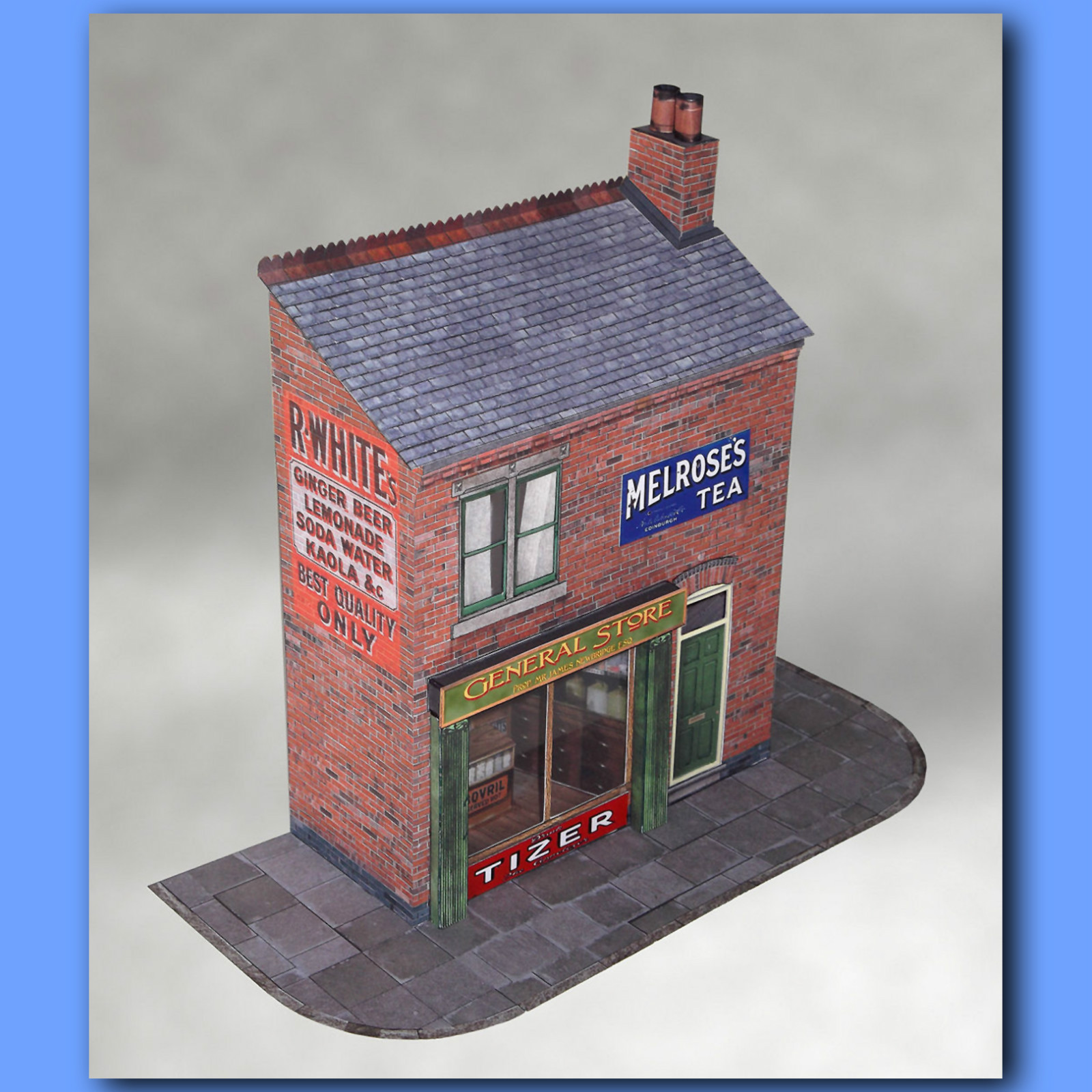 Terraced Shop 7mm Scale Model Kit Ideal For O Gauge Or 1:43 Car Diorama ...