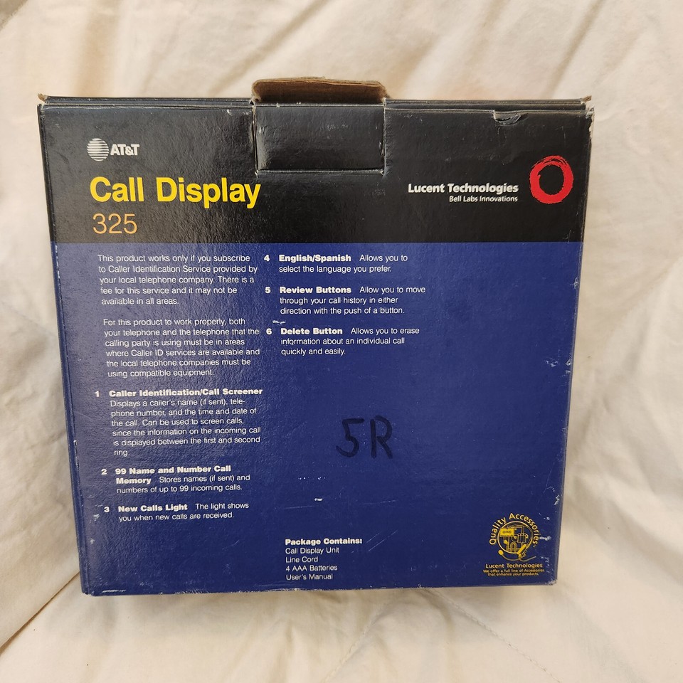 Vintage AT&T Call Display 325 Caller ID - Lucent Technologies - New ...